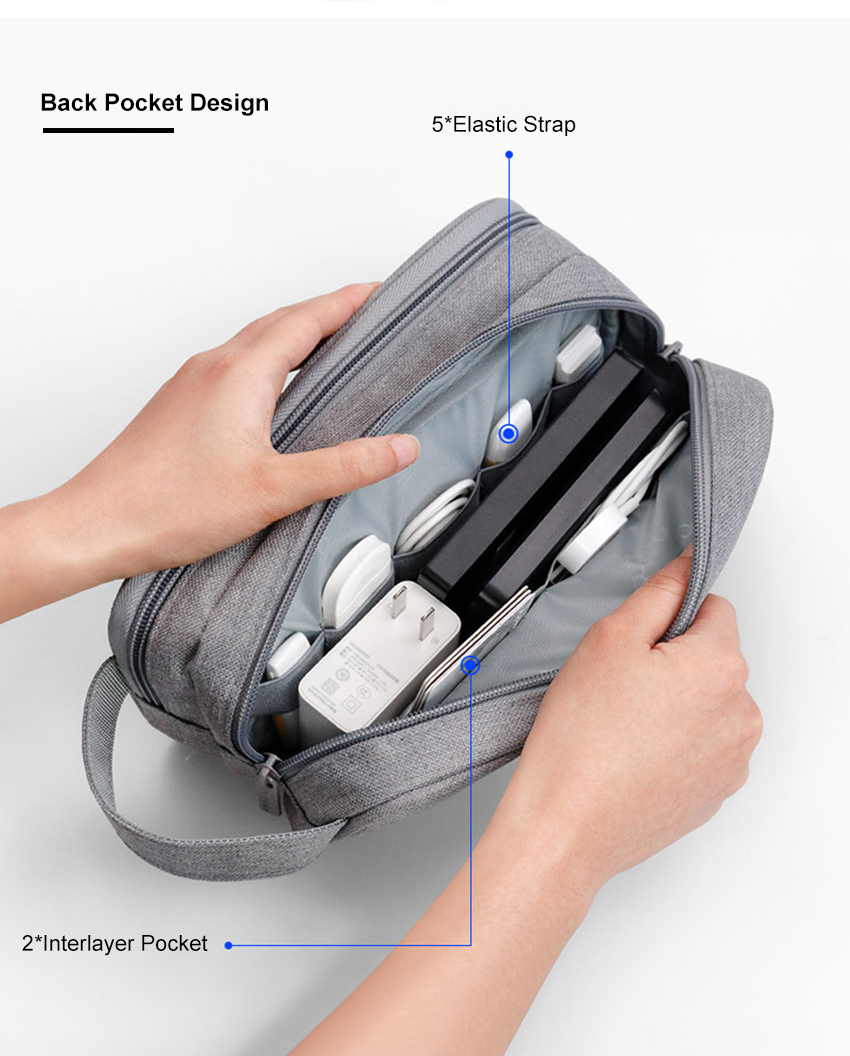 MENSPE Digital Storage Bag Multifunctional Travel Organizer Double ...