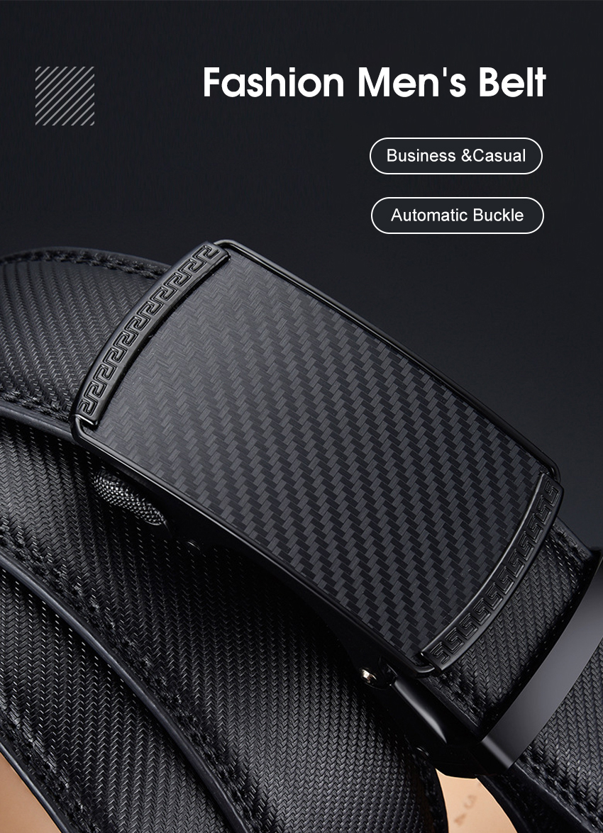 MENSPE Men's Belt Men Fashion Belt Men Genuine Leather Belts Pattern ...