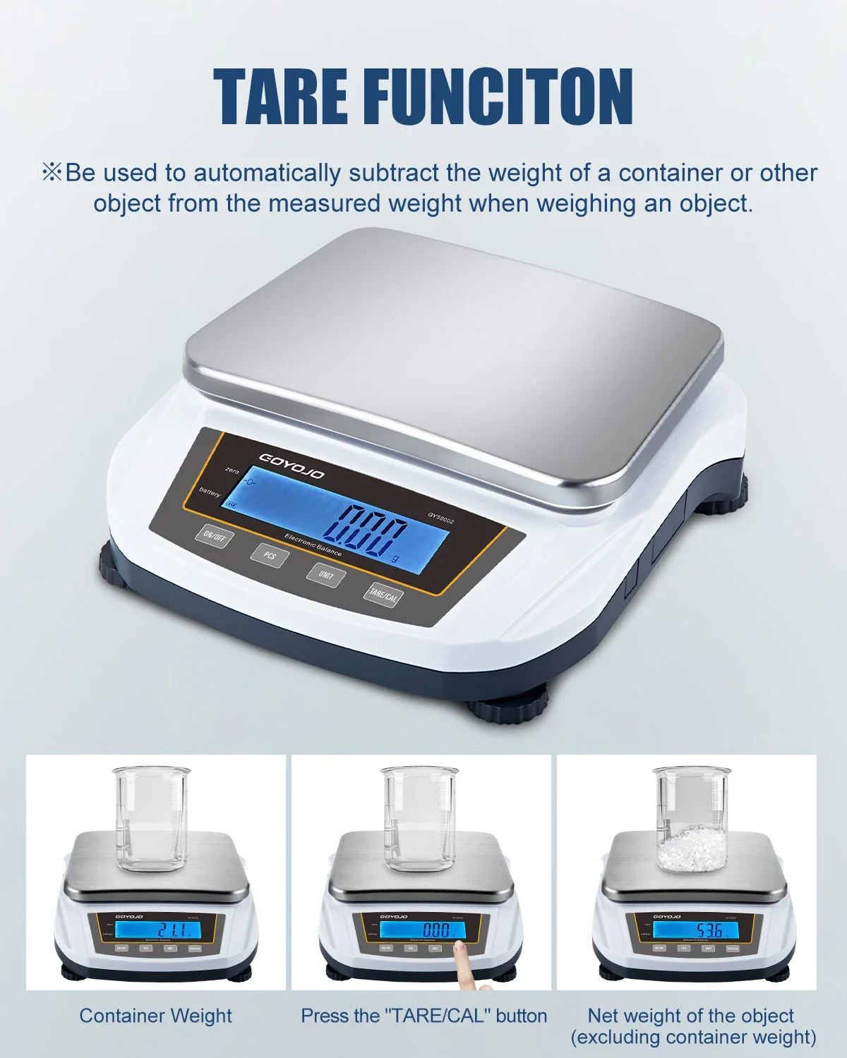 GOYOJO 5kg Precision Jewelry Scale 0.01g Lab Digital Electronic ...