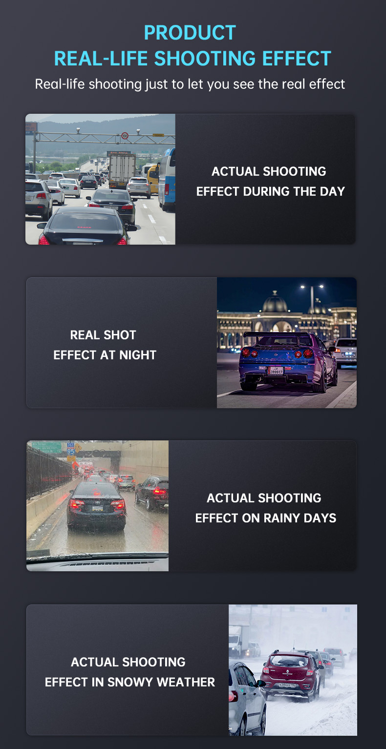 AVIDUS Dash Cam Full HD 1080P Wide Angle Dual Lens Night Vision Loop ...