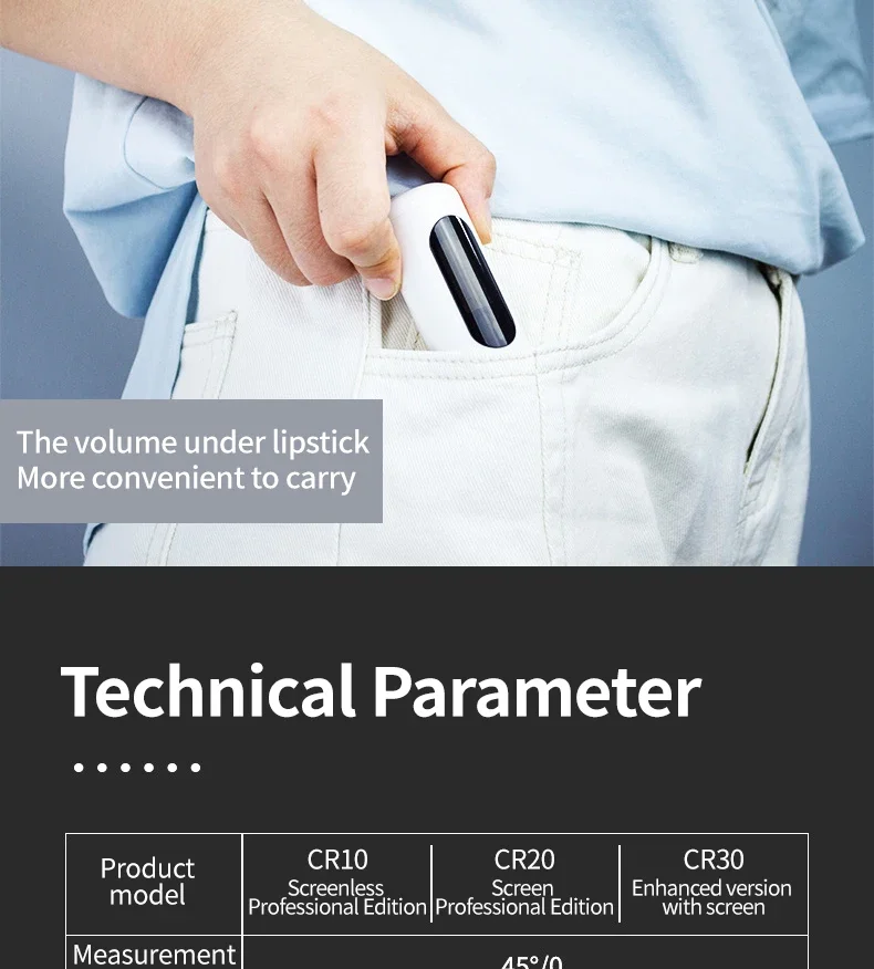 CR10 CR20 Colorimeter High-precision Paint Fabric Coating Tester ...
