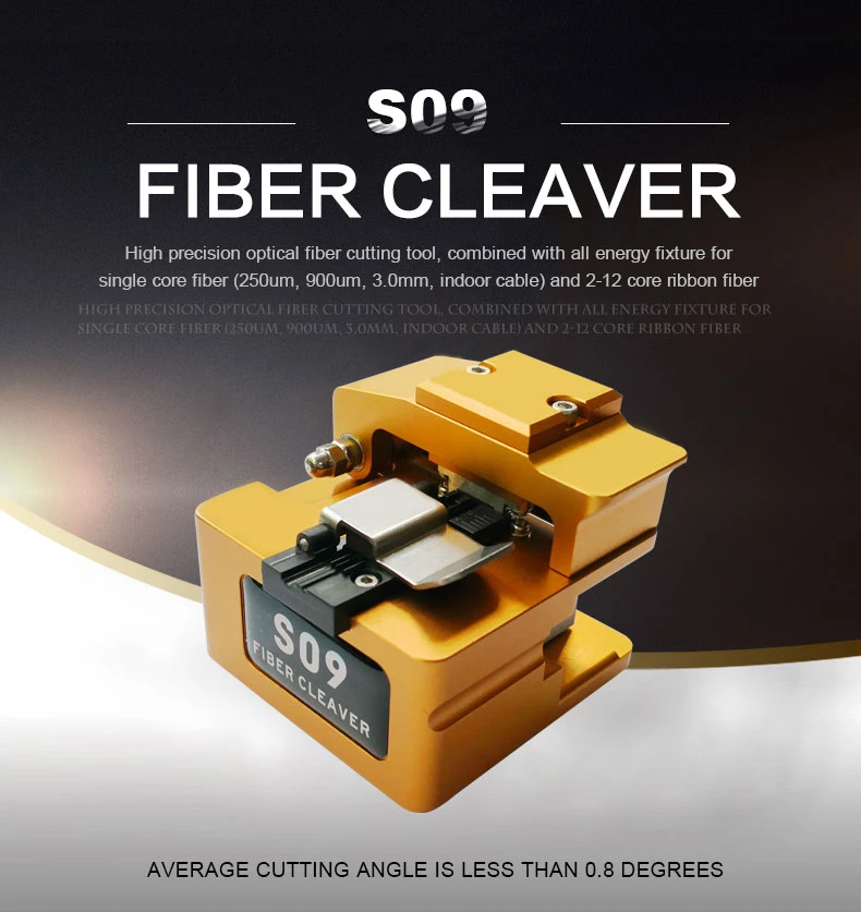 AI9 Fusion Splicer Optical Fiber Cleaver Cutter S09 with Wast Box Fiber ...