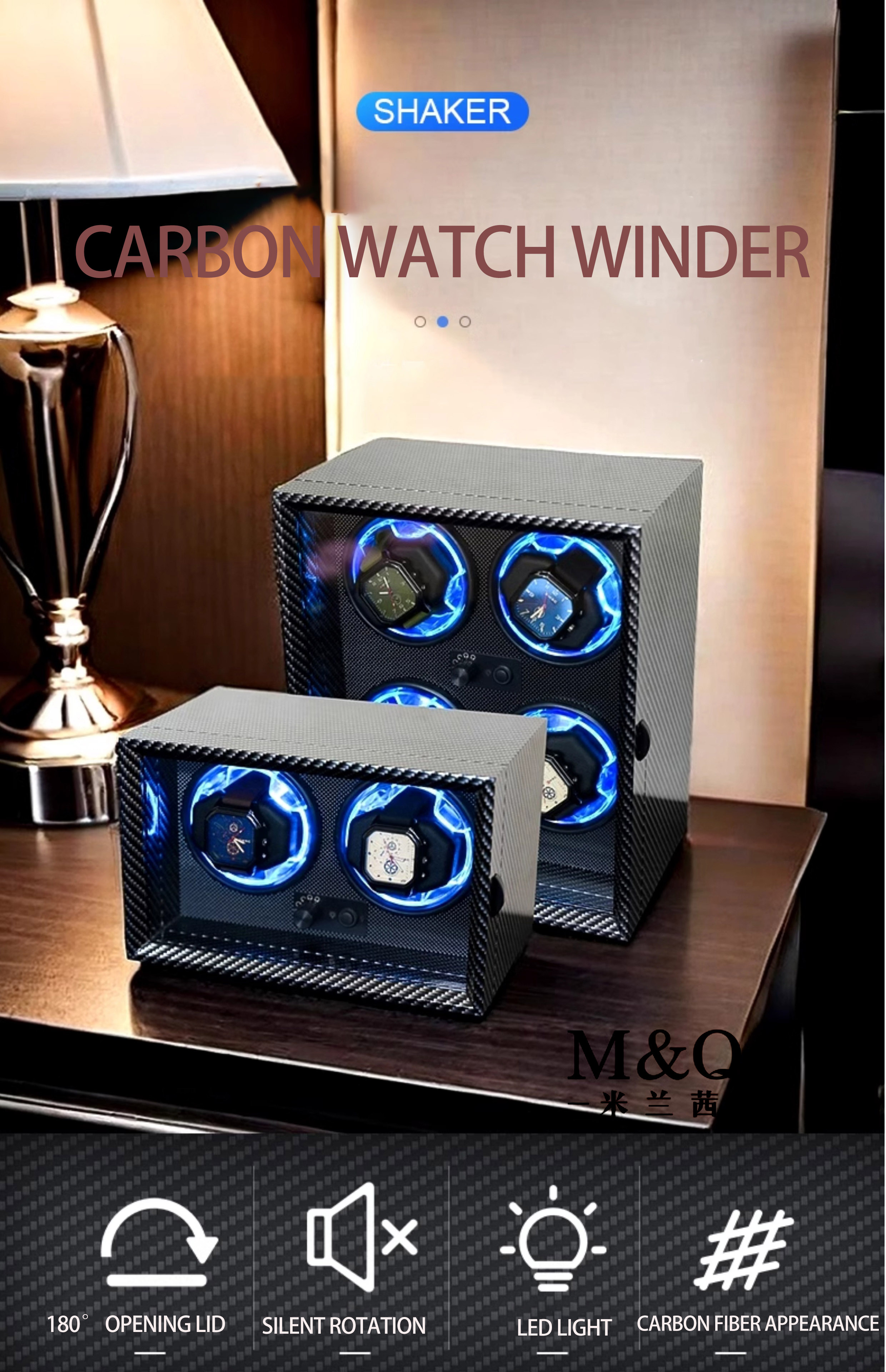 MELANCY brand spot automatic winding watch winder 1/2/4slot watch box ...