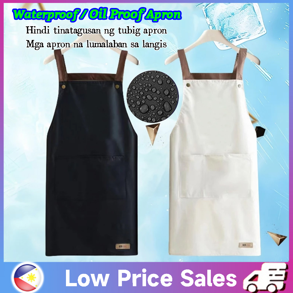 Reusable Waterproof Apron Strap-Back Type Kitchen Cooking Oil-Proof ...