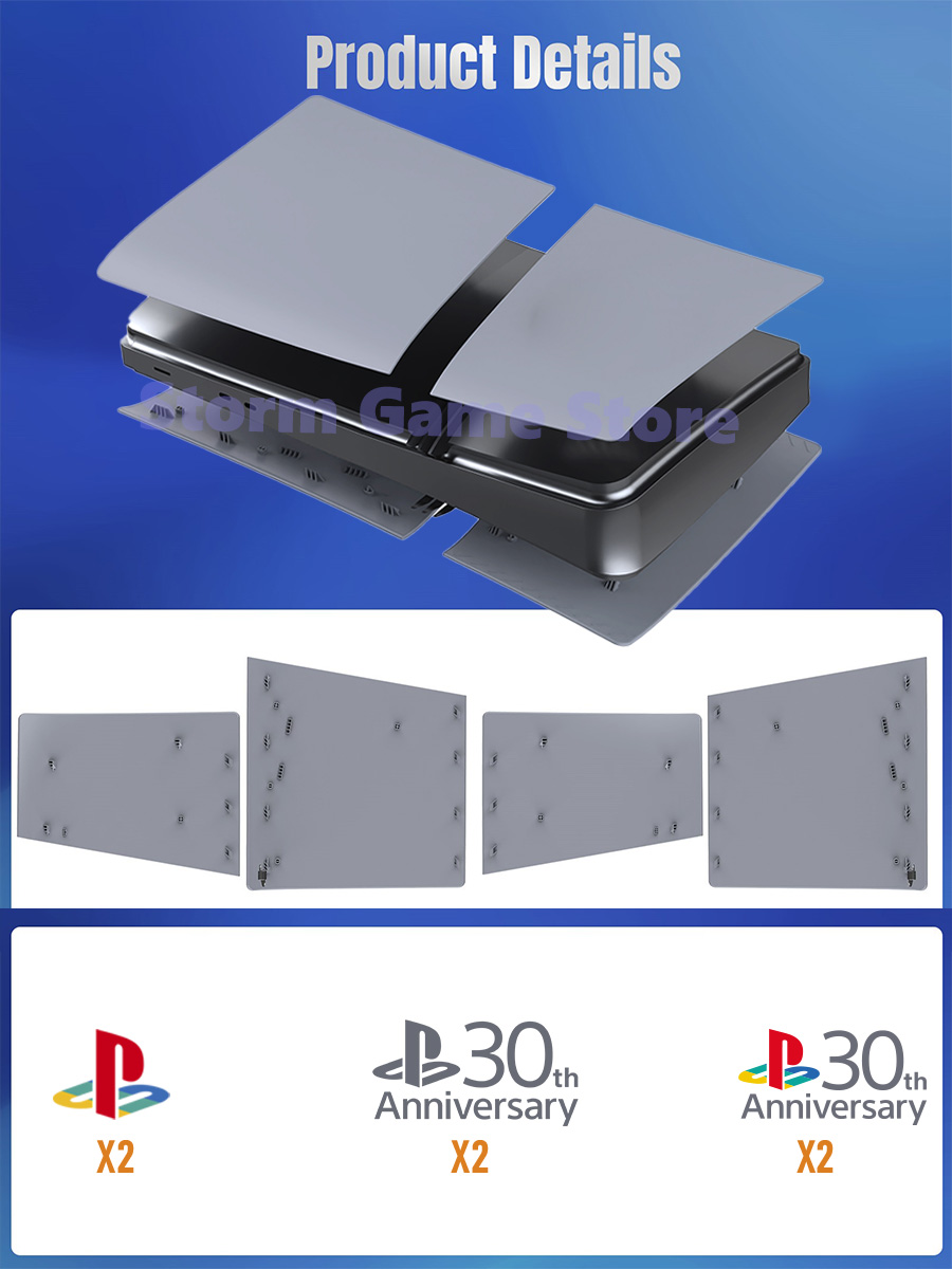 Limited 30th Anniversary for PS5 Pro Faceplate Vinyl Logo Sticker ...