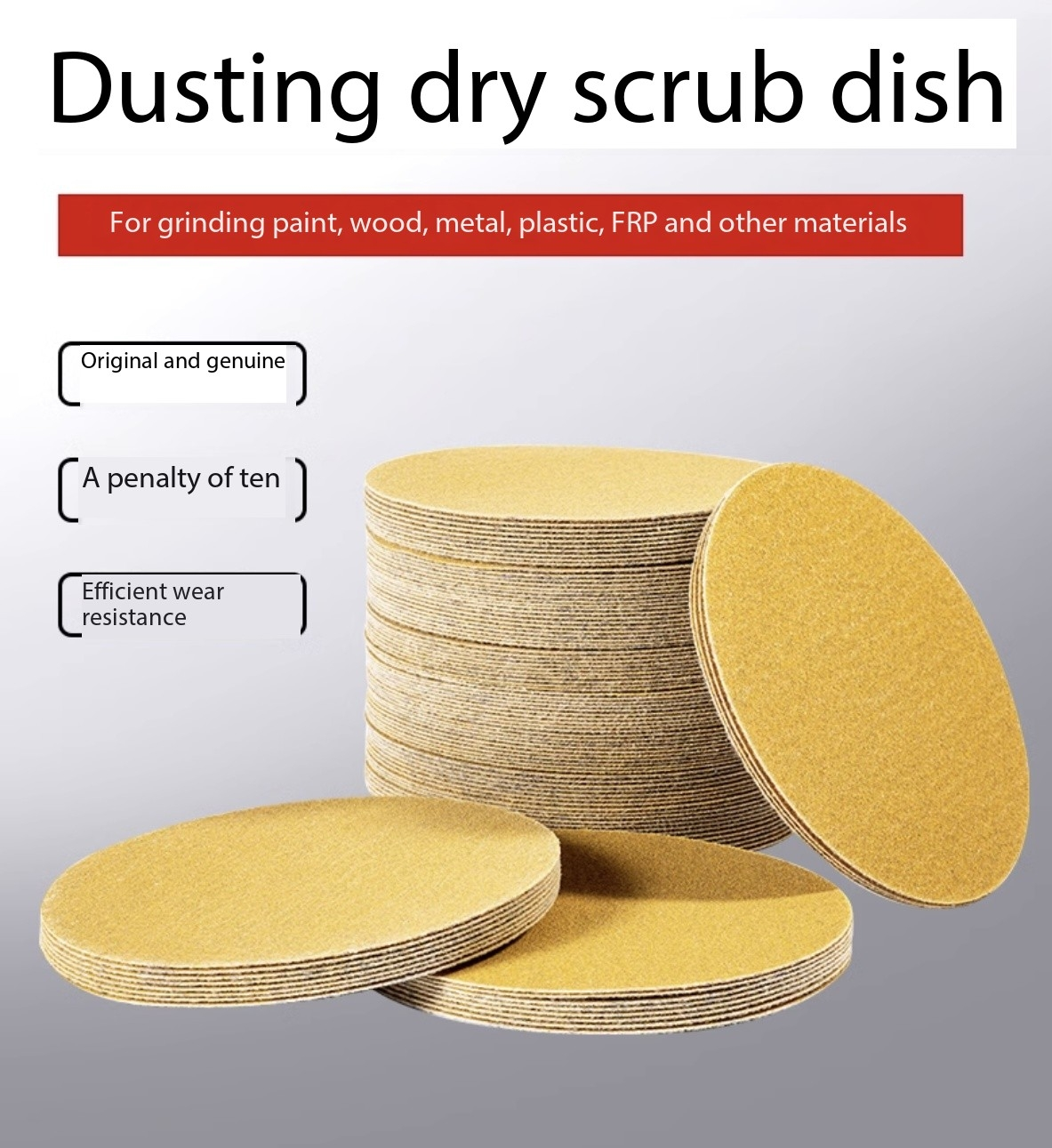 1box 3M236U Flock Paper Sandpaper Velvet Plate 5 "Flocking Dry Abrasive ...