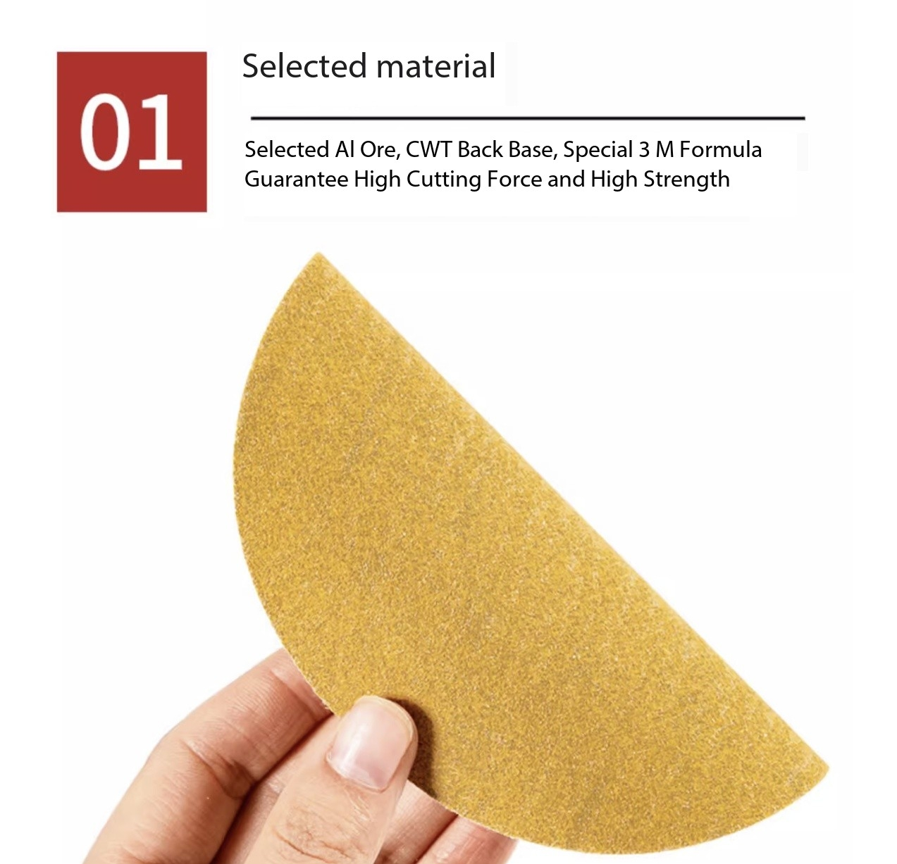 1box 3M236U Flock Paper Sandpaper Velvet Plate 5 "Flocking Dry Abrasive ...