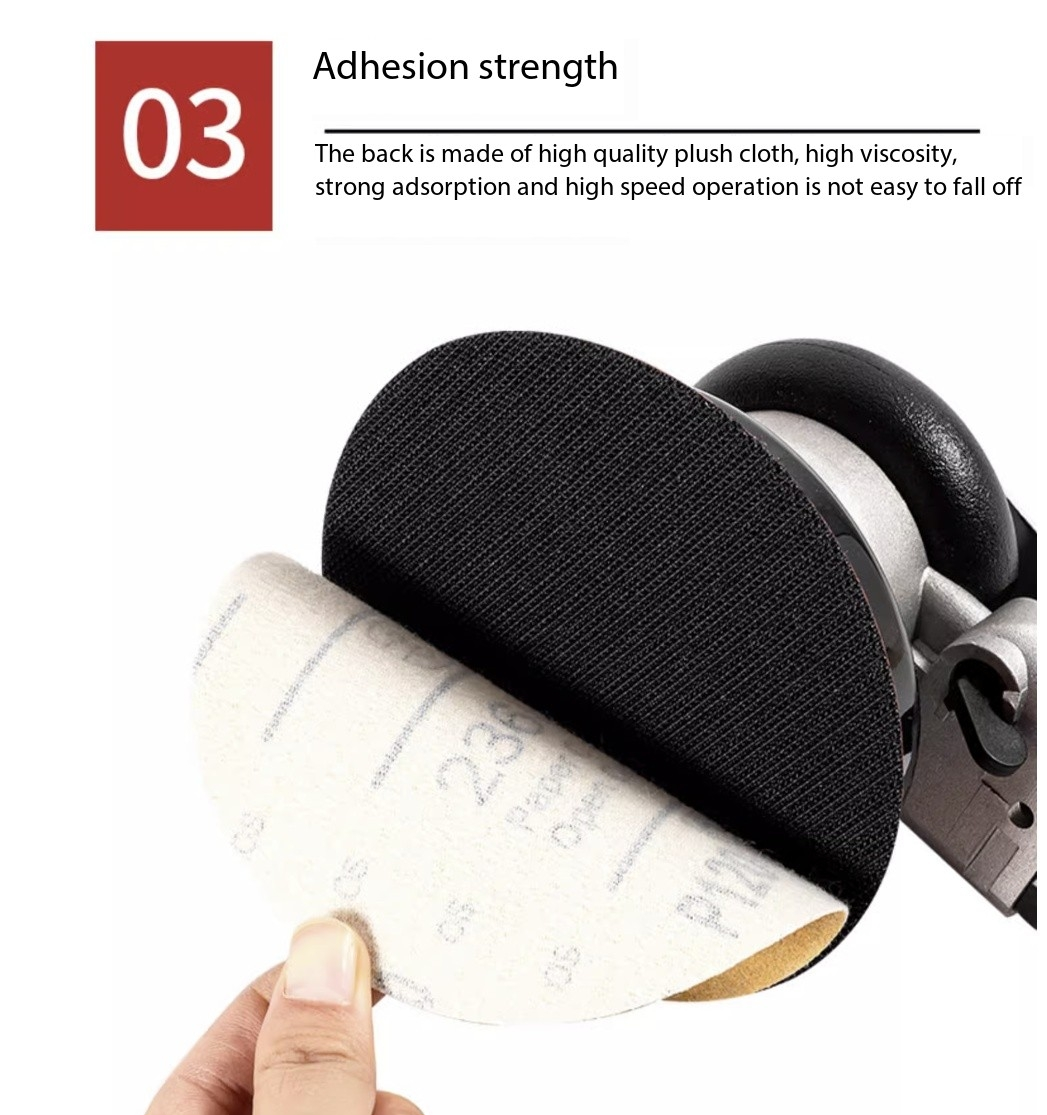 1box 3M236U Flock Paper Sandpaper Velvet Plate 5 "Flocking Dry Abrasive ...