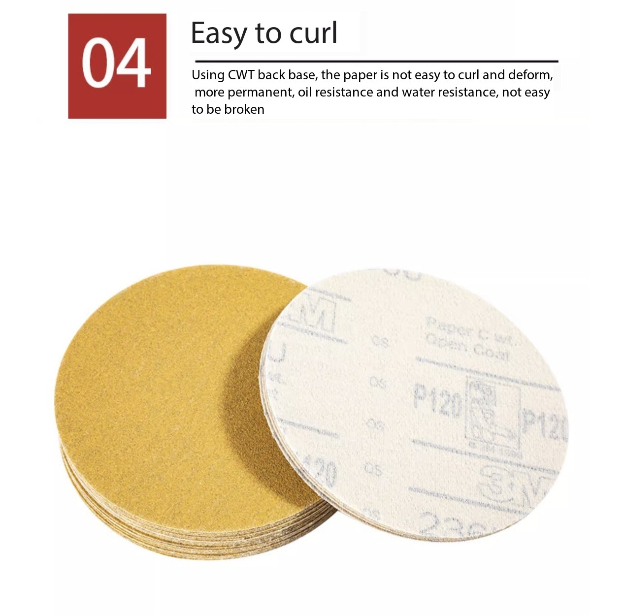 1box 3M236U Flock Paper Sandpaper Velvet Plate 5 "Flocking Dry Abrasive ...