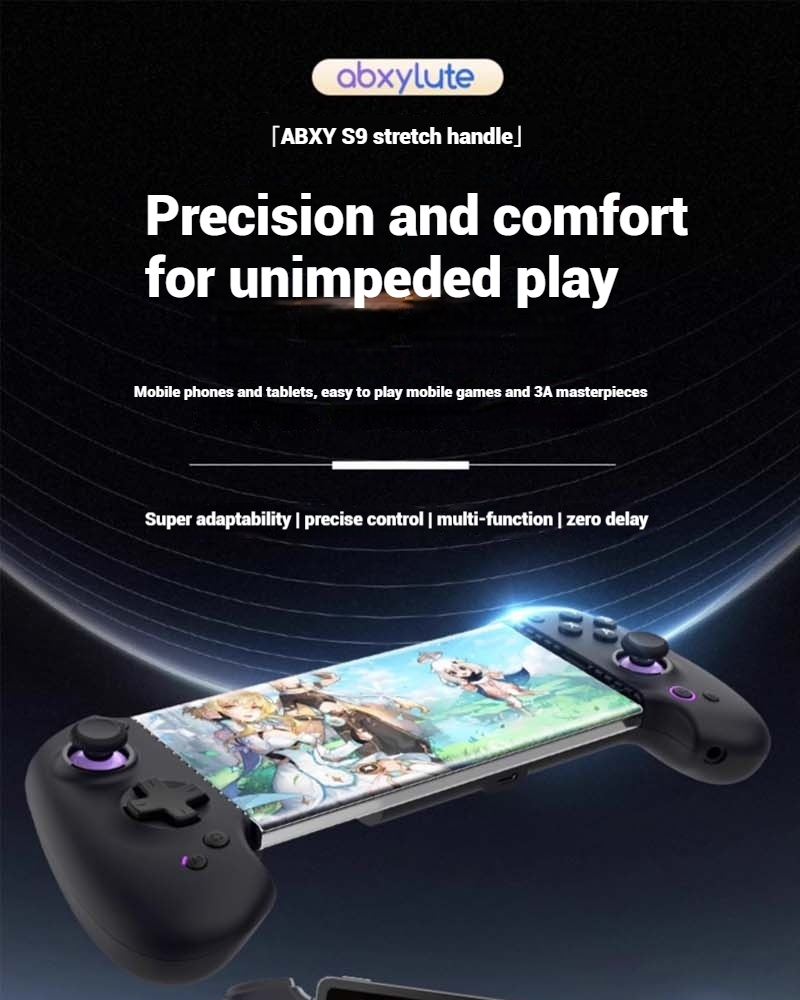 Abxylute S9 stretch gamepad Mobile tablet gamepad Type-C Bluetooth super adaptation precision ...