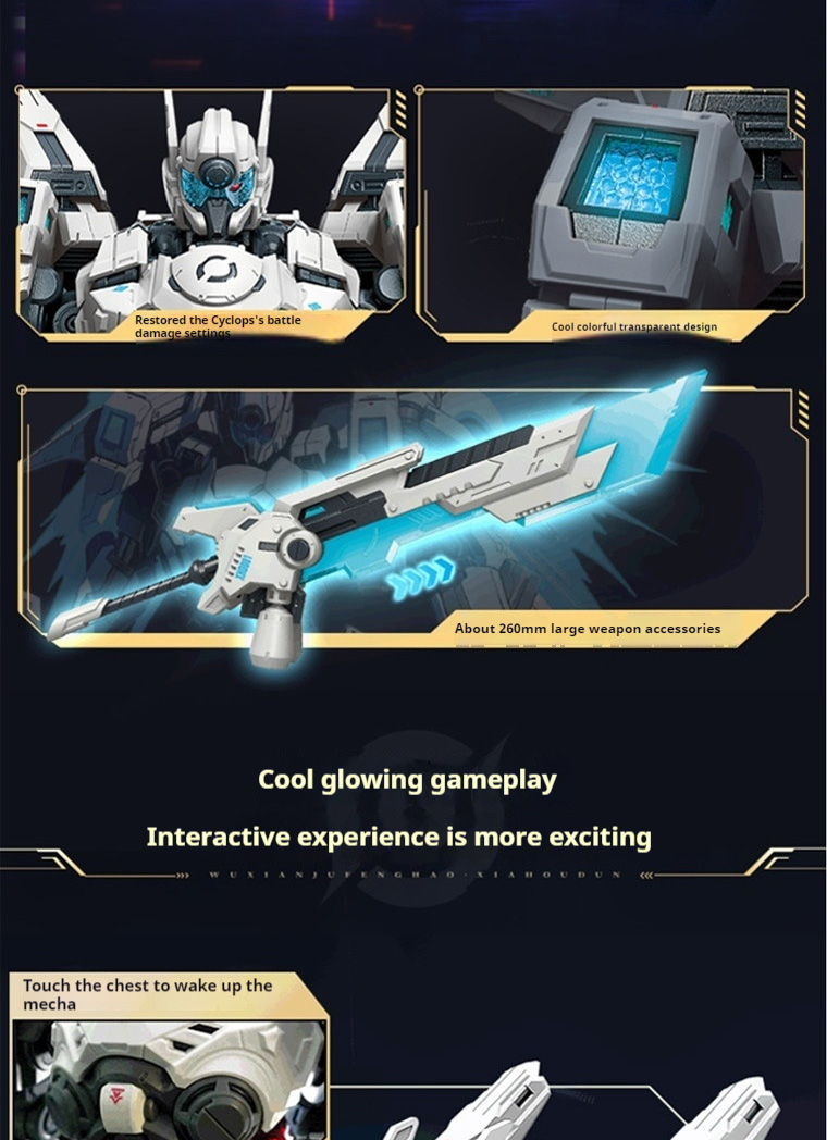 Keeppley Infinite Hurricane King of Glory Merchandise Xiahouyi Mecha ...