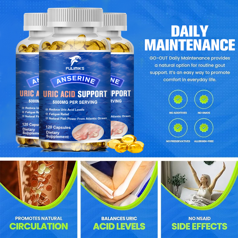 Uric Acid Balance Gout Treatment Joint and Bone Pain Relief Support ...