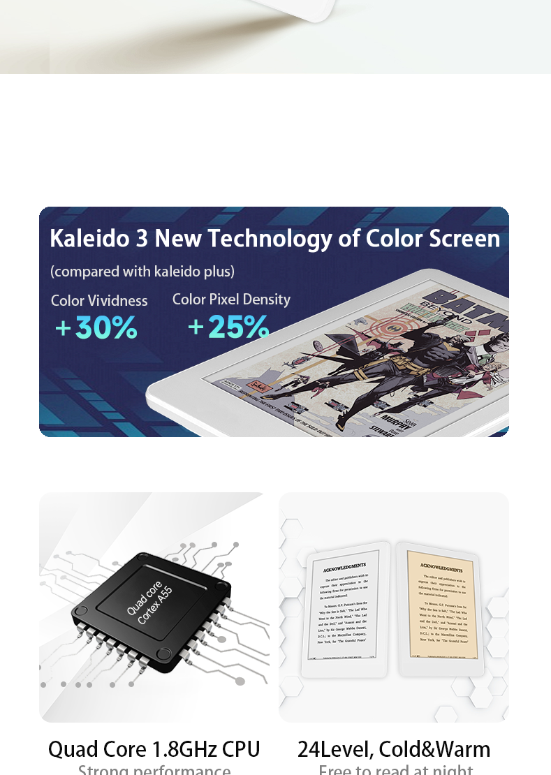 New MEEBOOK M6C 6-inch color screen e-book reader color ink screen e ...