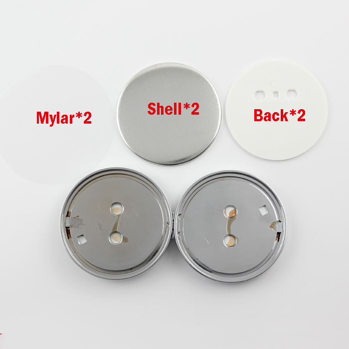10pcs 58mm double side printing mirror button badges Mirror button ...
