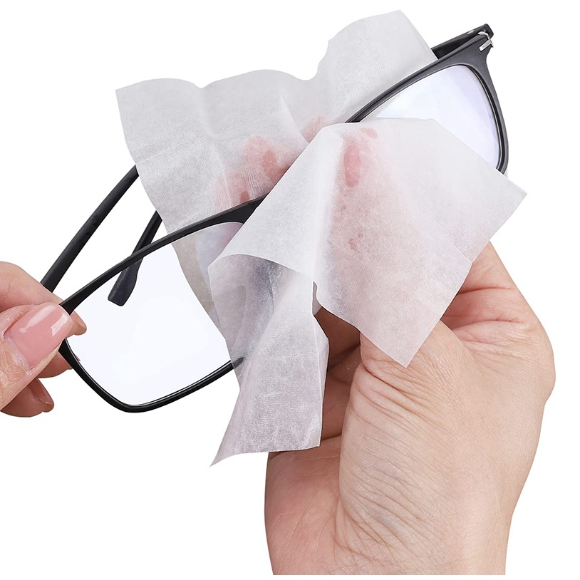 100pcs Disposable Eyeglasses Lens Cleaning Cloth Anti Fog Wet Wipe ...
