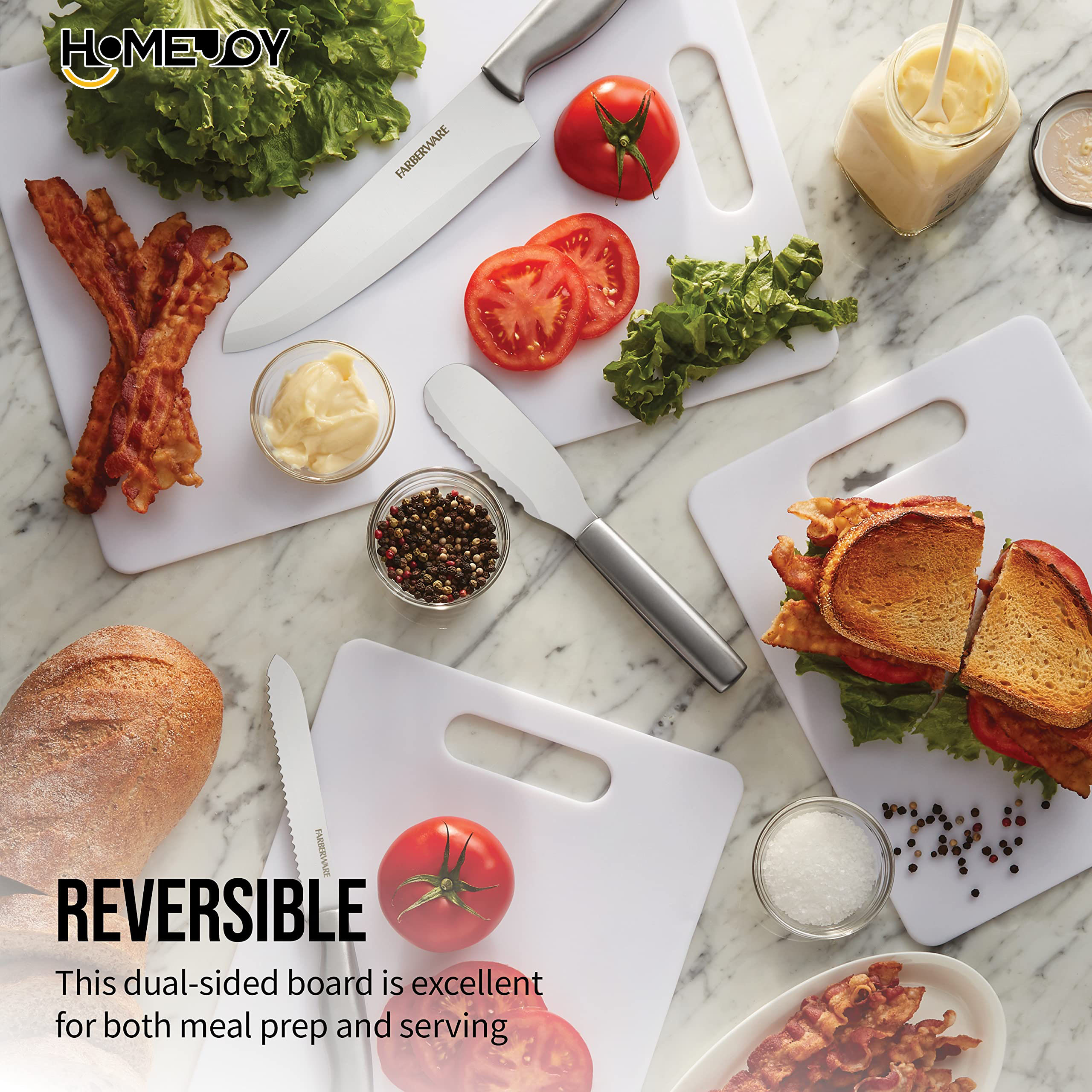 Heavy Thick Chopping Board PE 5cm Thick Plastic Cutting Board Non-Slip ...