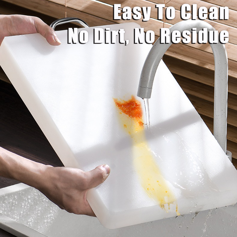Heavy Thick Chopping Board PE 5cm Thick Plastic Cutting Board Non-Slip ...