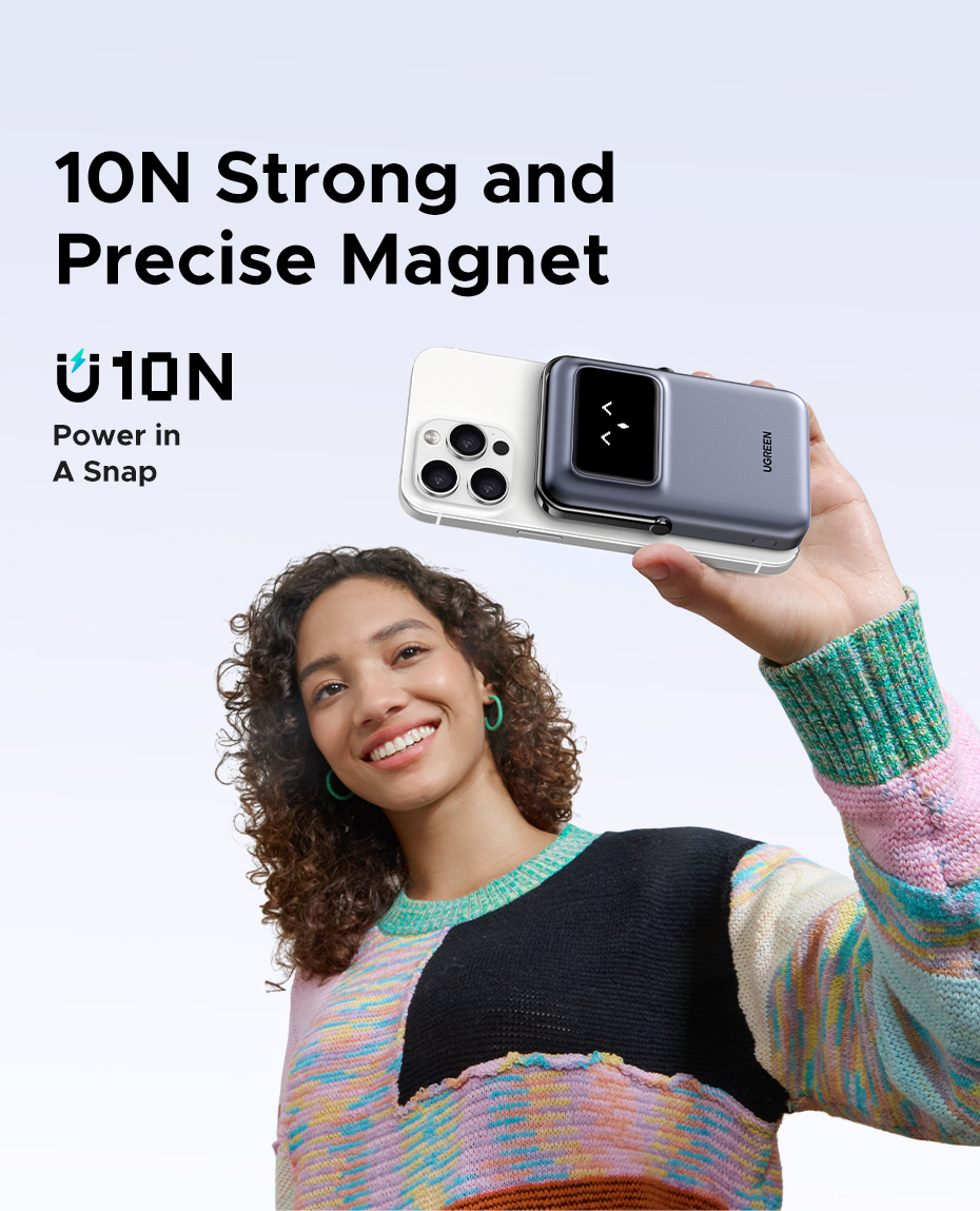 Ugreen UNO Qi2 15W 10000mAh Magnetic Wireless PD20W Fast Charging Power ...