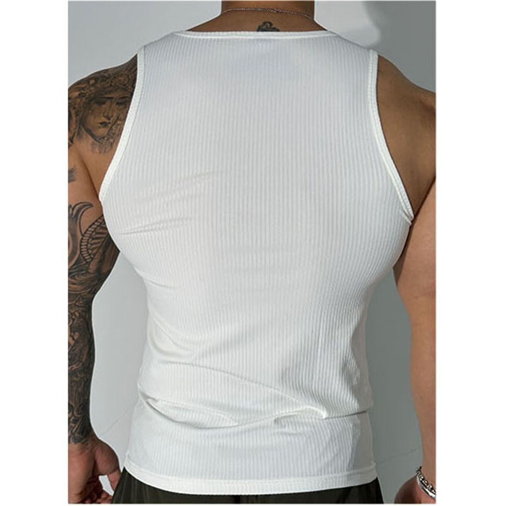 [MAOINGMEN] 2Pcs Gym Sando for Men Quick-Drying Threaded Sports Fitness ...