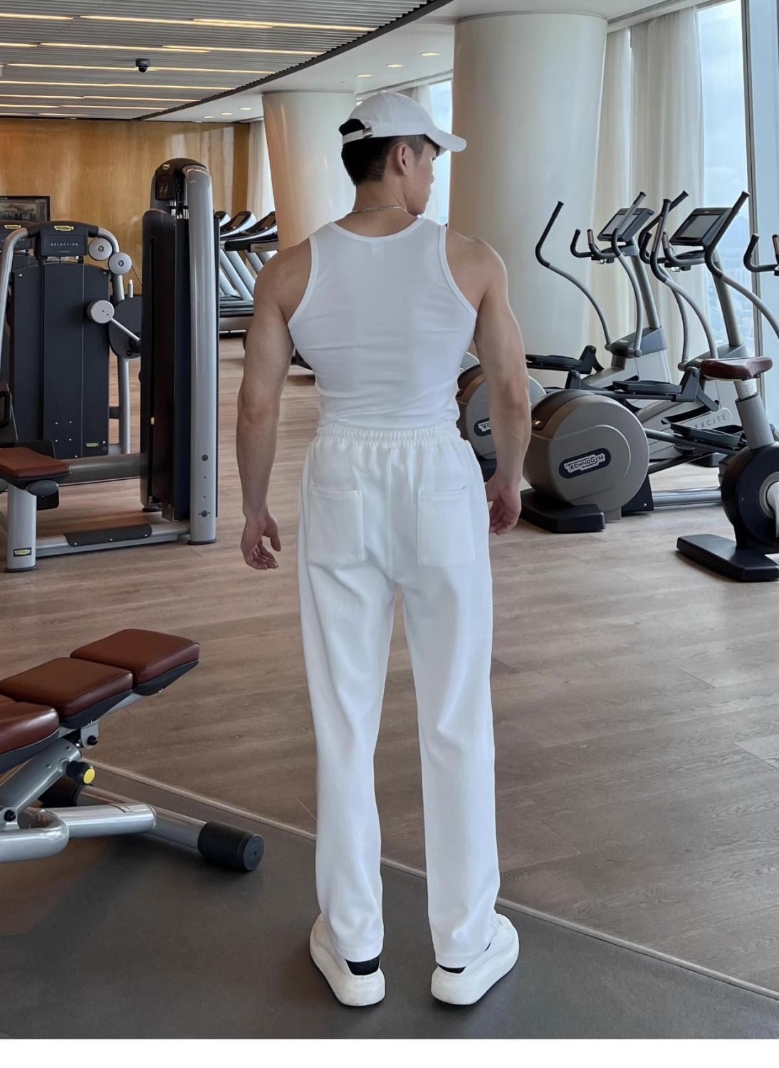 [MAOINGMEN] 2Pcs Gym Sando for Men Quick-Drying Threaded Sports Fitness ...