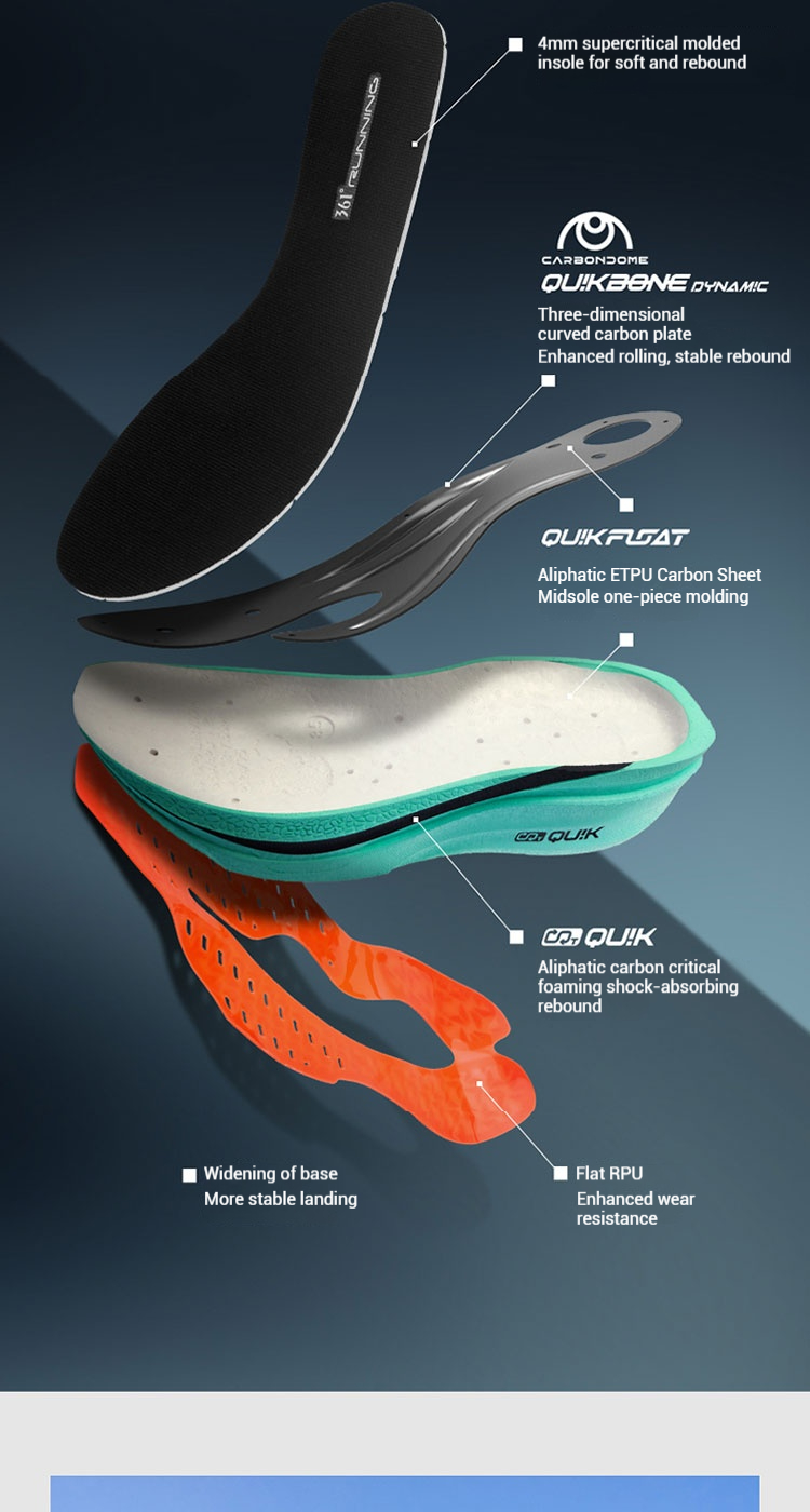 【Hot Selling| 20KM+ 】361Degrees Flame 4 Mix Men Running Shoes Professional One-Piece Carbon ...