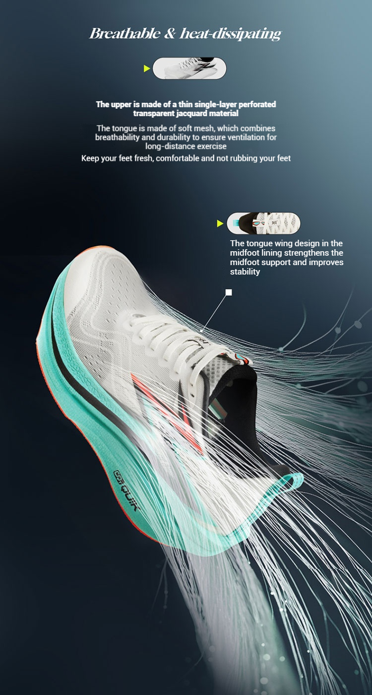 【20KM+】361Degrees Flame 4 Mix Men Running Shoes Professional One-Piece ...