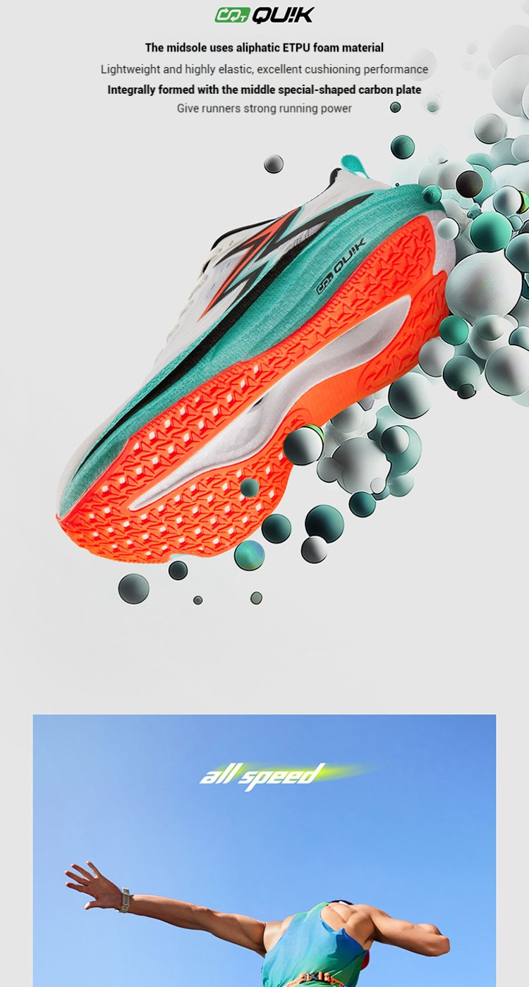 【Hot Selling| 20KM+ 】361Degrees Flame 4 Mix Men Running Shoes Professional One-Piece Carbon ...