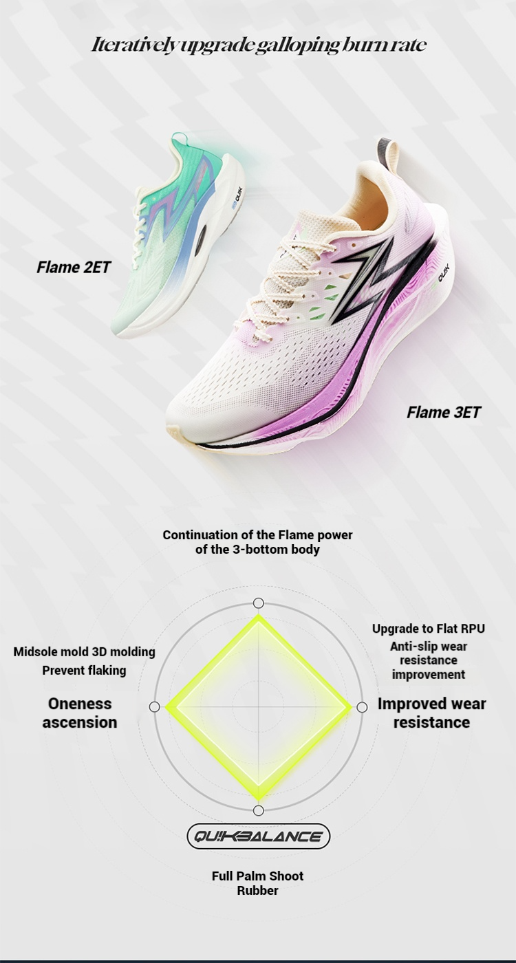 361 Degrees Flame 3 ET Men Running Shoes Breathable Anti-slip Durable ...