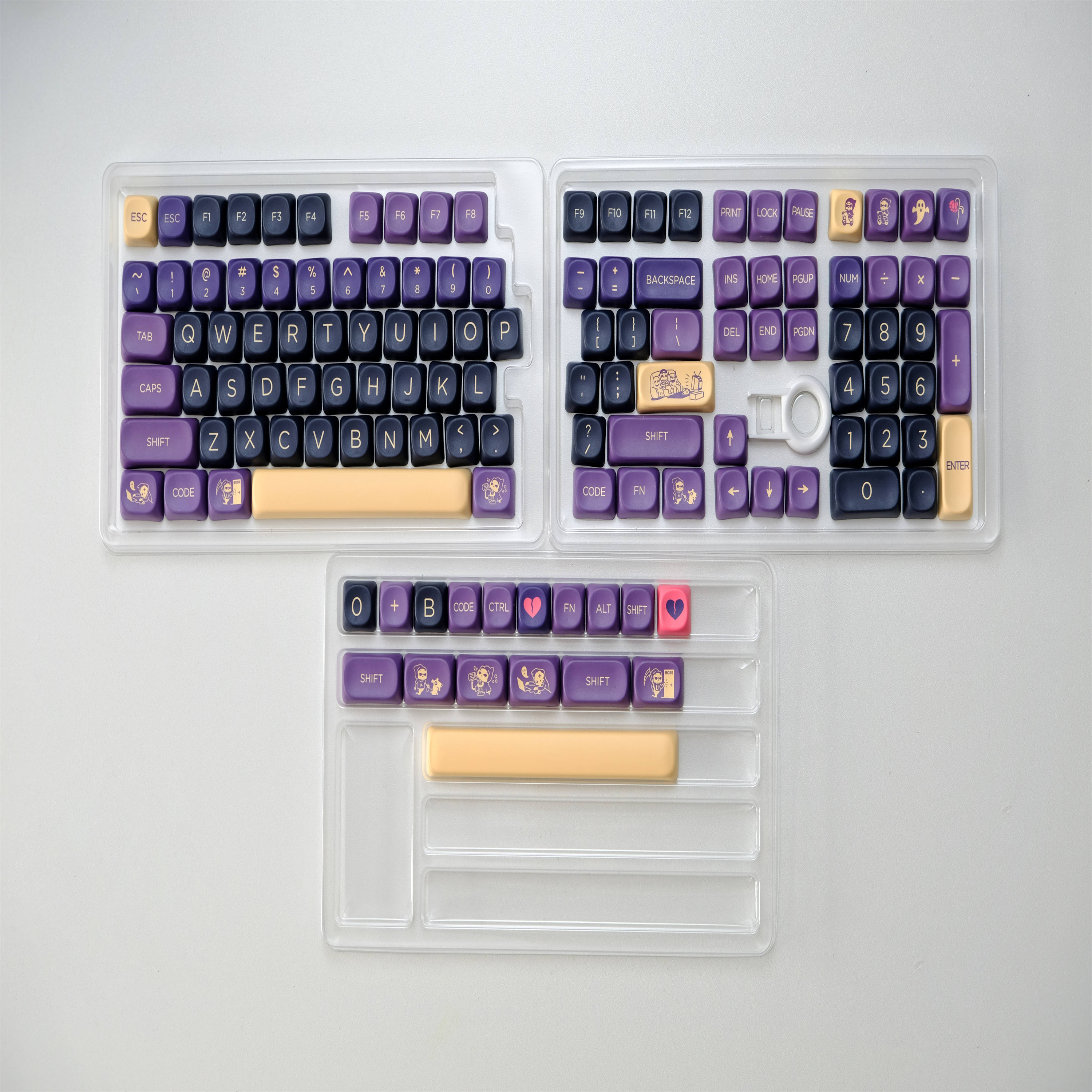 GMK Grim Reaper Keycaps 126 Keys PBT Material MOA Profile Keycaps DYE ...