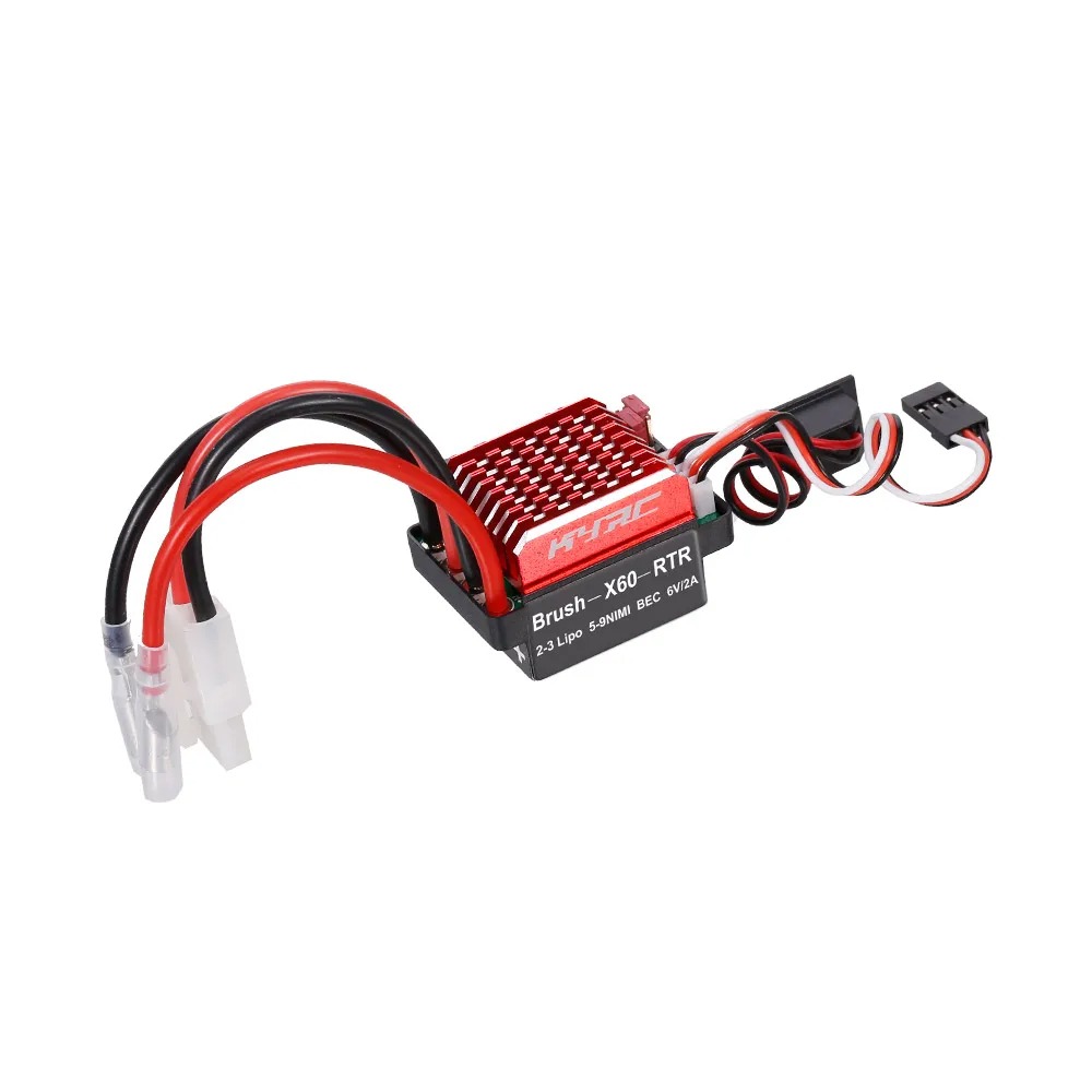 NEEBRC RC 1/10 Car 60A Brushed ESC For 540/550 Motor Traxxas Trx4 D90 ...