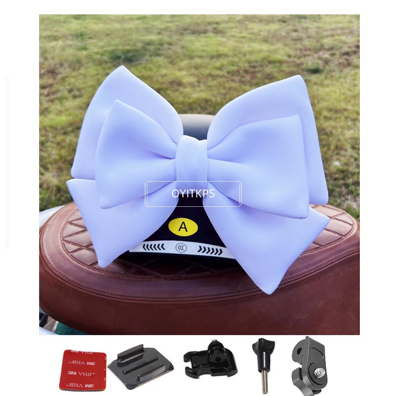 32cm Helmet Ribbon decoration Helmet bow motorcycle electric bike ...