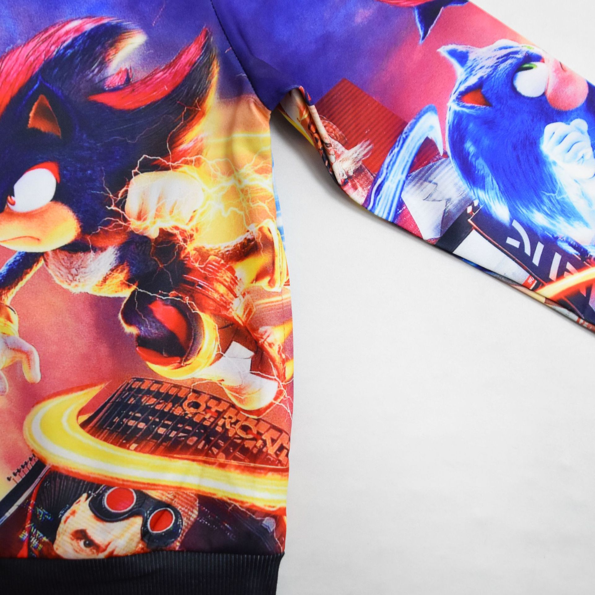 Sonic The Hedgehog 2 Cartoon Children's Zipper Outerwear Hooded Jacket ...