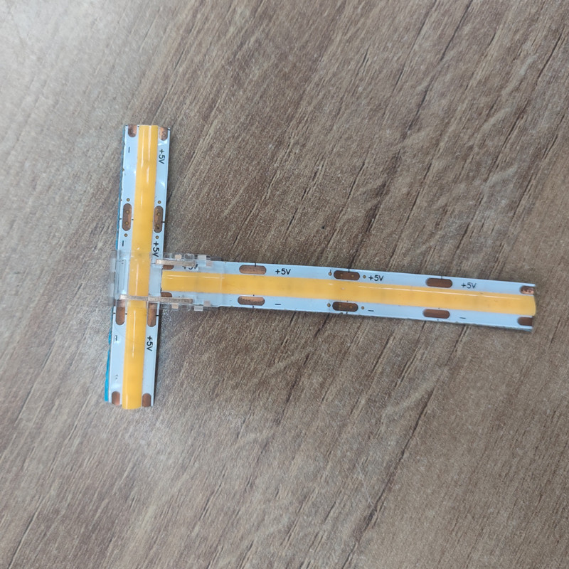 8mm 2pin COB LED Strip Connector Tape Lights L Shape T Shape LED Corner ...