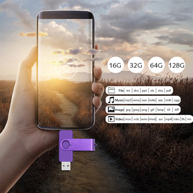 128gb OTG Two-in-One Flash Memory Driver 64GB/256GB/512GB/1TB/2TB USB2 ...