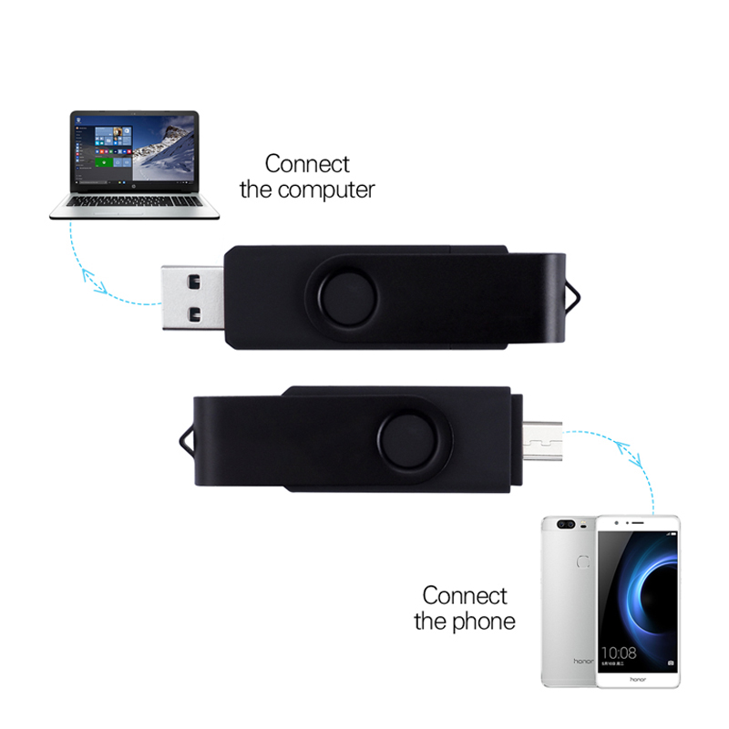Multifunctional OTG Two-in-One Flash Memory Driver 32GB/64GB/128GB ...