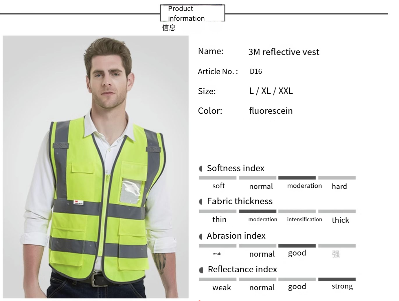 3M Warning Reflective Safety Vest, Reflective Safety Vest, Anti-static ...