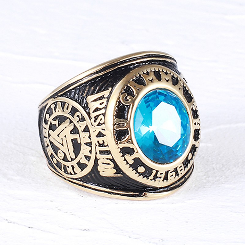 Pure Stainless Steel Triskelion Tau Gamma Phi Bull Ring for Men Size 7 ...
