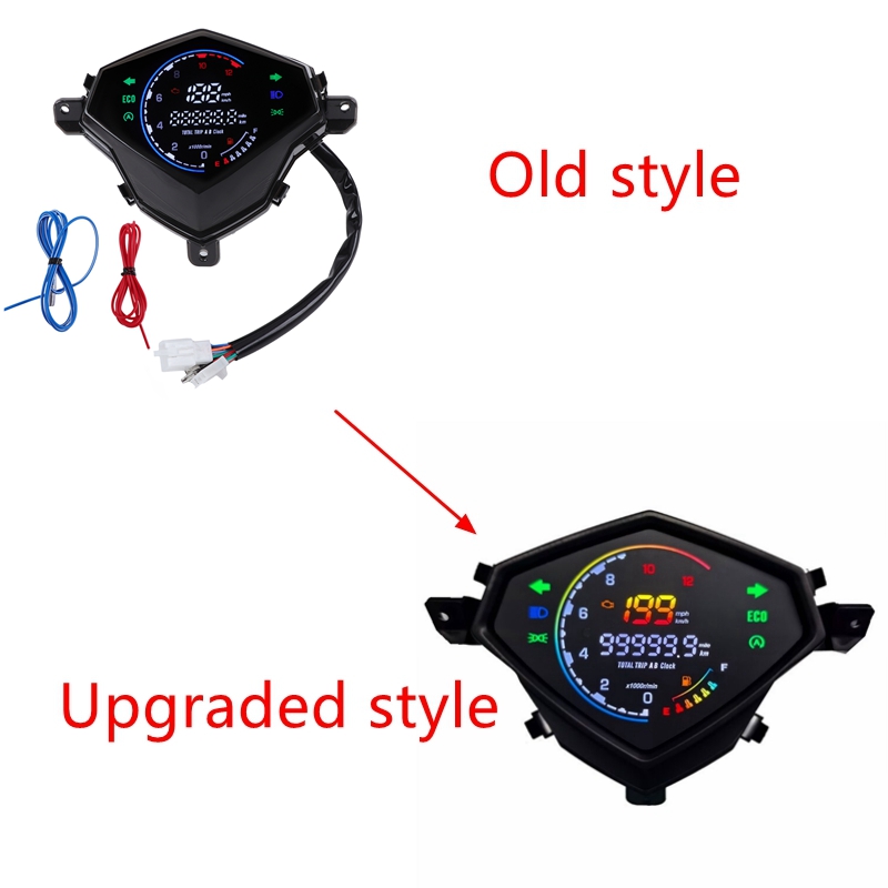 NEW Screen Gradient Digital Meter Second Generation Odometer LED ...