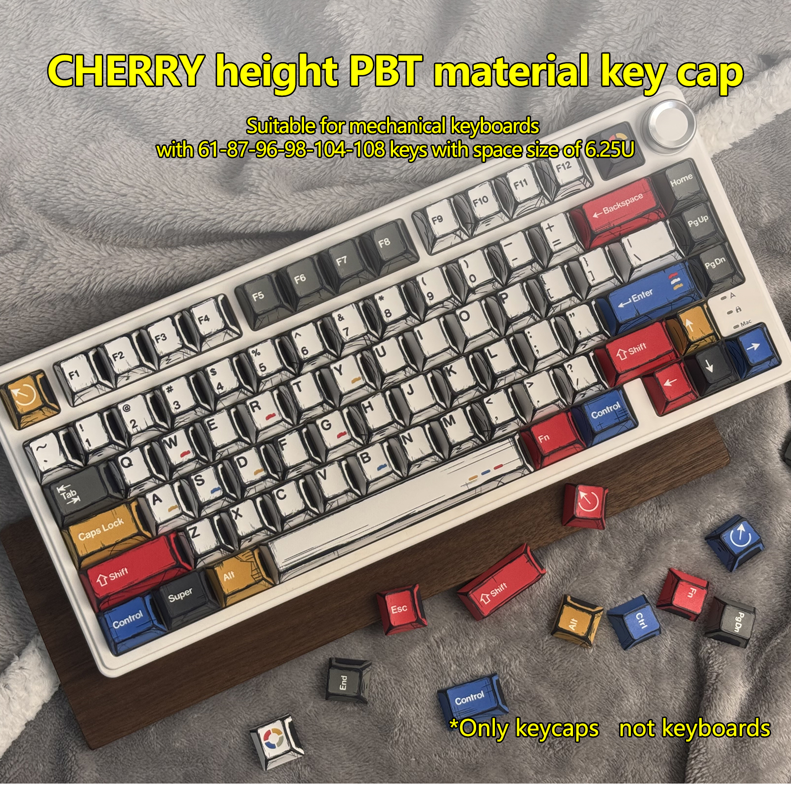 PBT Cherry Profile 130/131/128/135 Keys Color keycaps set for RK ...