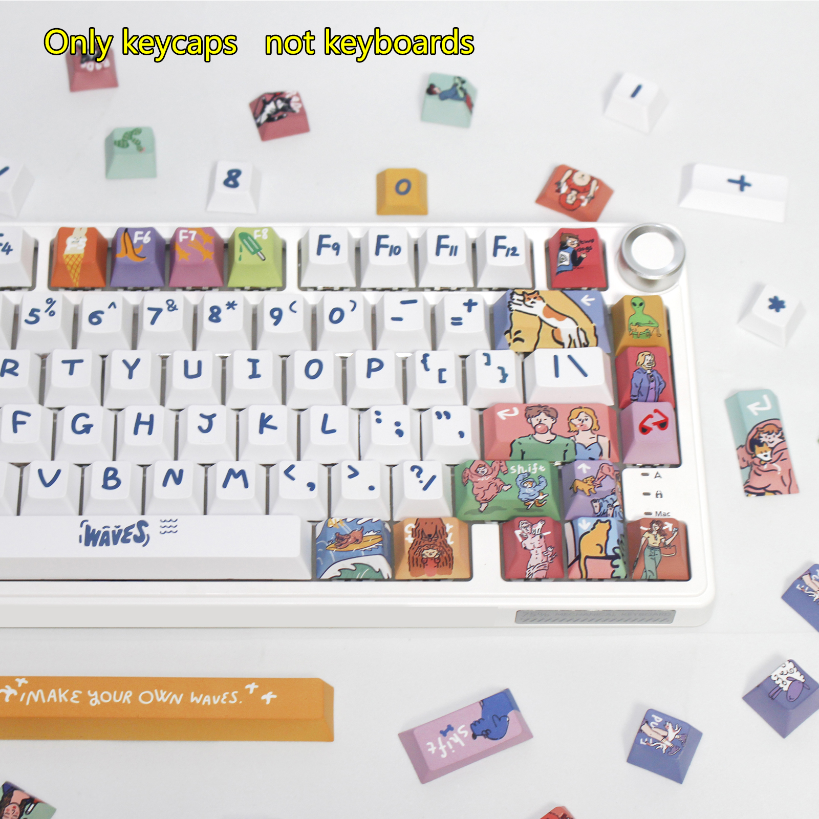 PBT Cherry Profile 130/131/128/135 Keys Color keycaps set for RK ...