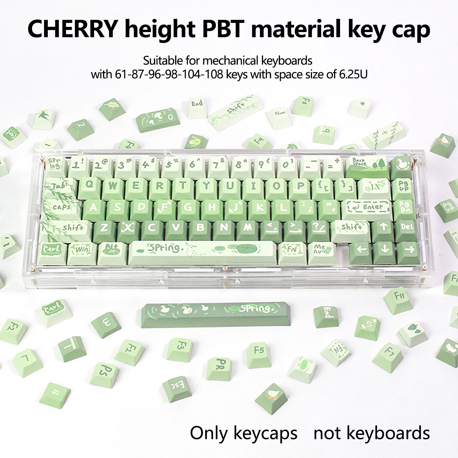 PBT Cherry Profile 130/131/128/135 Keys Color keycaps set for RK ...