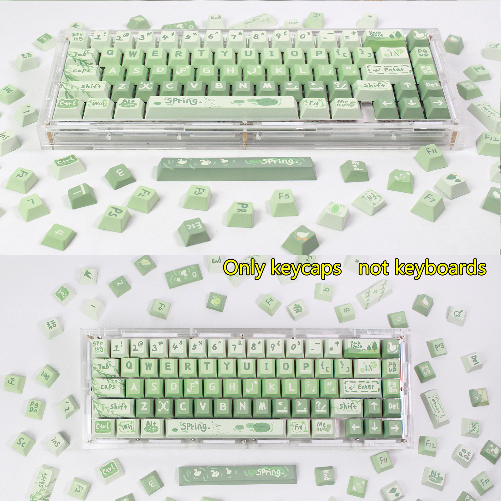 PBT Cherry Profile 130/131/128/135 Keys Color keycaps set for RK ...