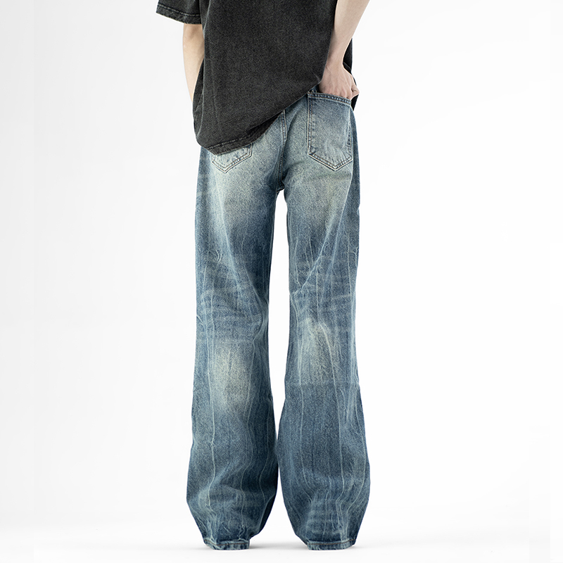 ED COD Men's for jeans baggy korean style straight pants men casual ...