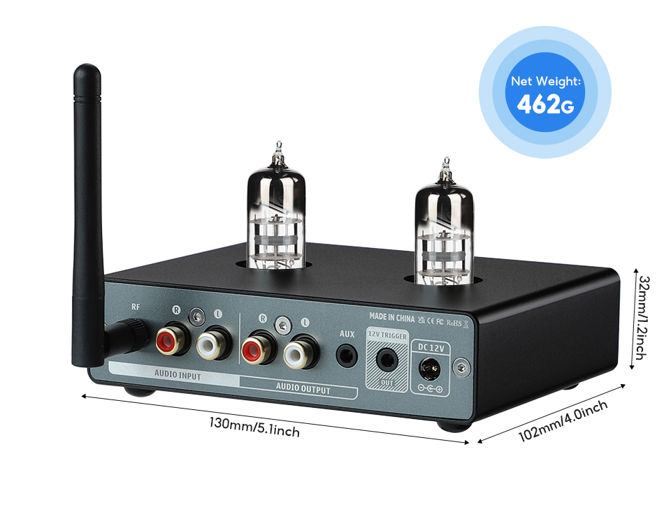 AIYIMA T1 PRO Vacuum Tube Preamplifier Amplifiers Home Audio RCA Bluetooth Input Bass Treble ...