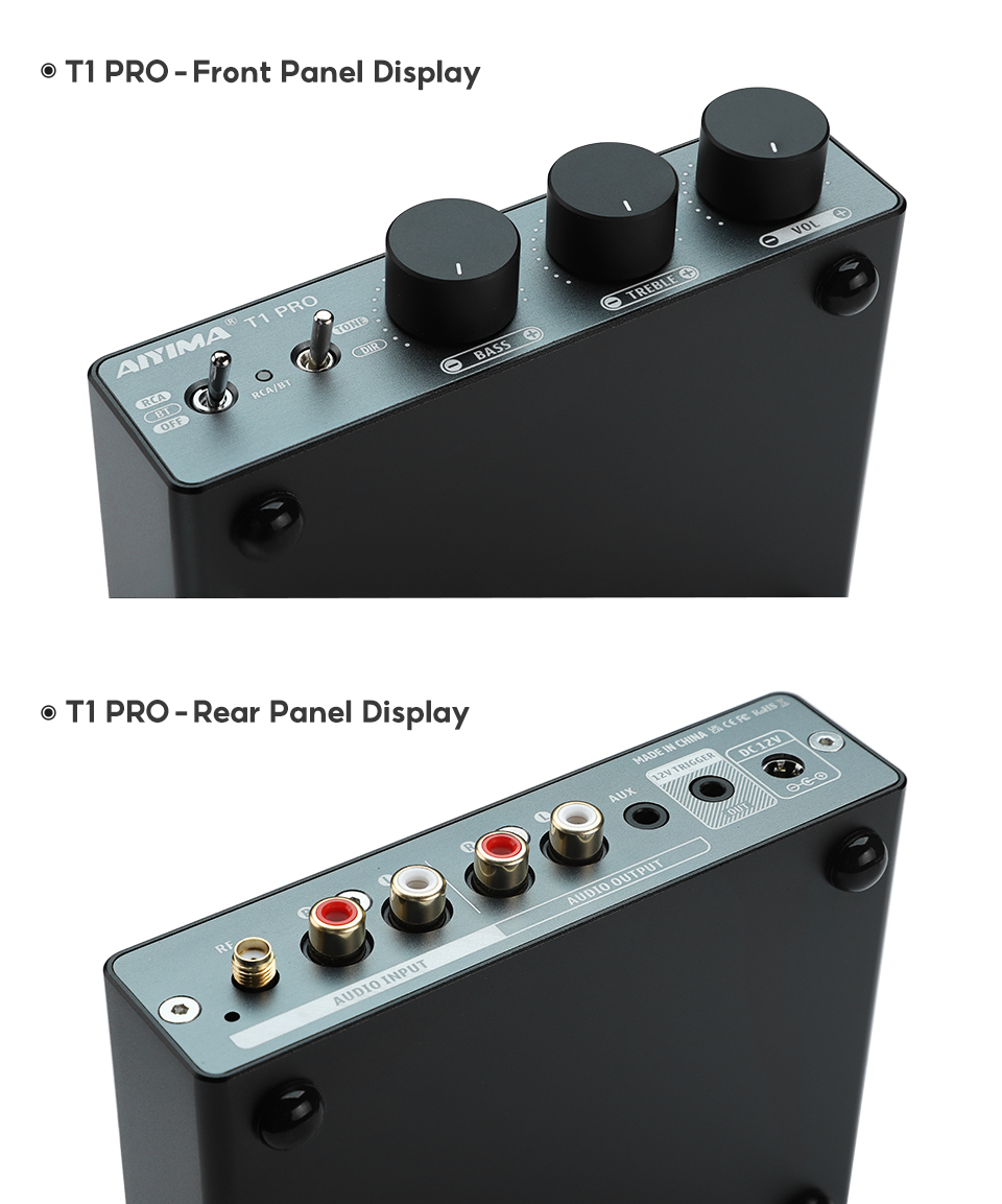 AIYIMA T1 PRO Vacuum Tube Preamplifier Amplifiers Home Audio RCA Bluetooth Input Bass Treble ...