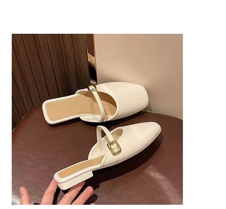 SHOESTAR Half Shoes For Women Korean Closed Toe Flat Shoes For Women ...