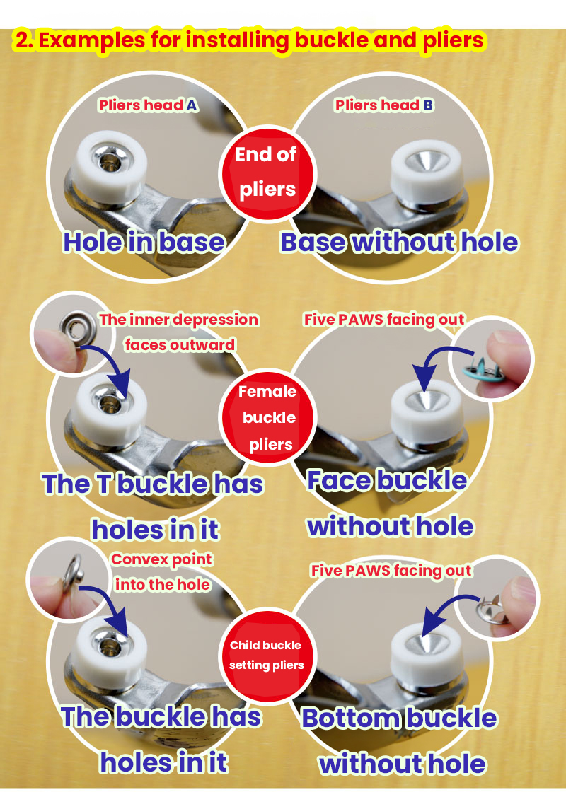 (1PCS Pliers OR 50SET Buttons)Metal Snap Button Kit Snap on Buttons and ...
