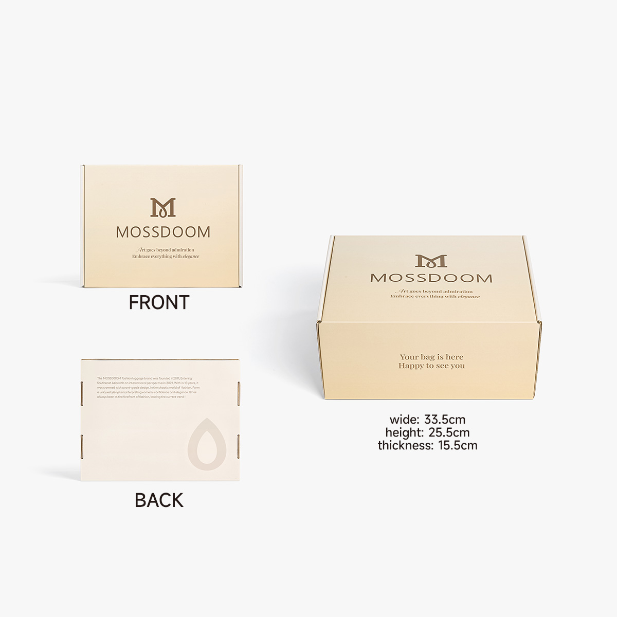 MOSSDOOM Beautifully Packaged Gift Box (Only Cardboard Box) | Shopee ...