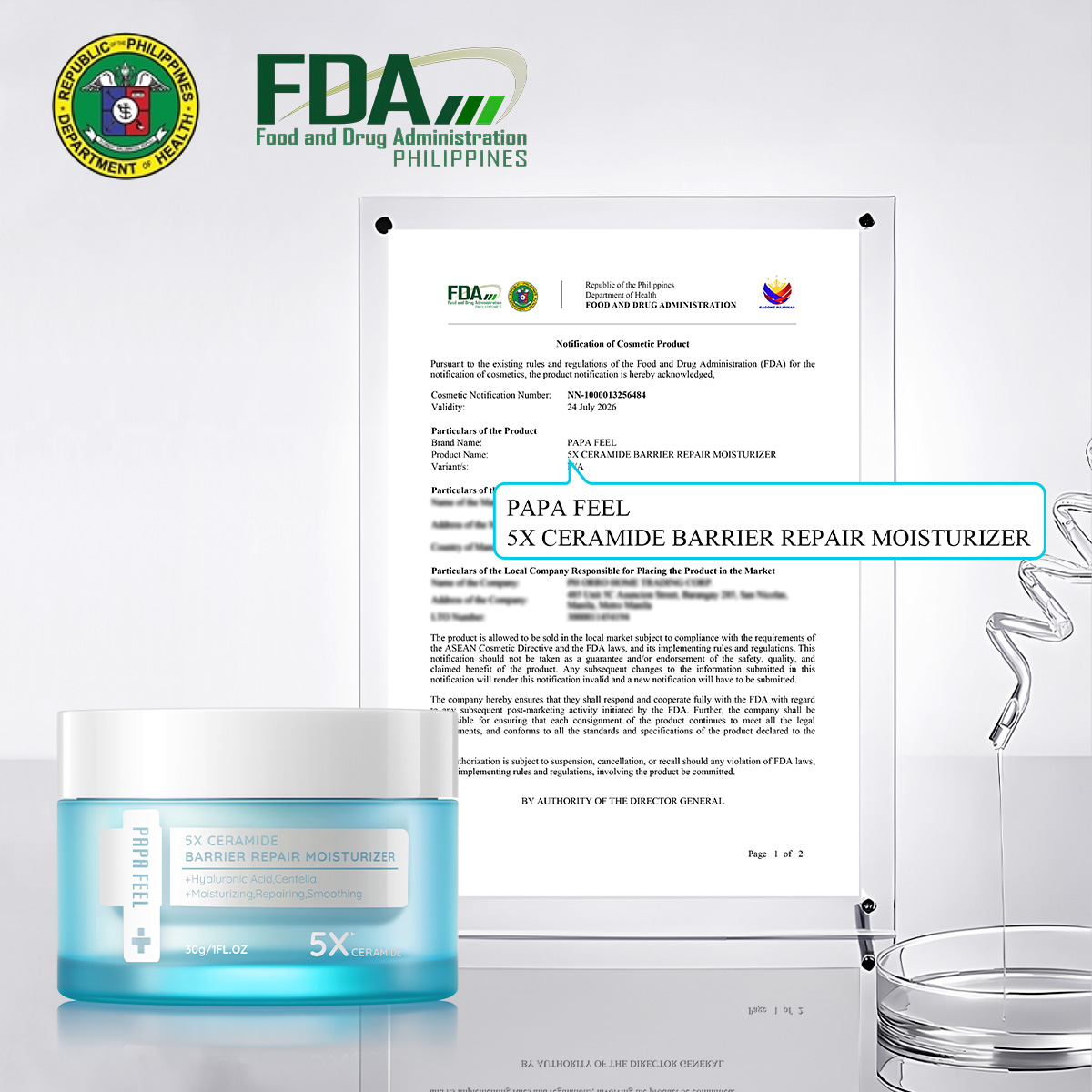 PAPA FEEL【Skin Care Set】5D Peptide Microbiome Eyebag Remover Eye Cream ...