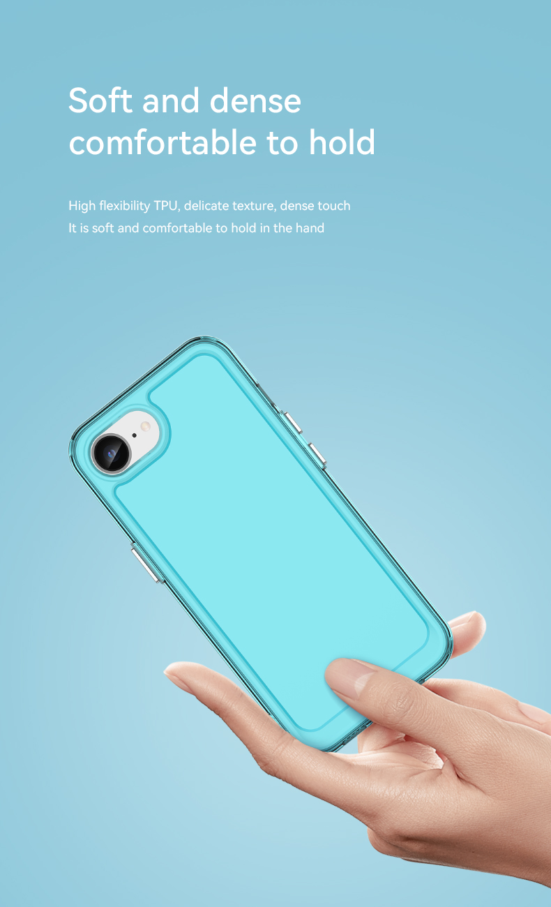 for iPhone SE4 16E Case Transparent TPU Anti-Scratch PhoneCase Shock ...